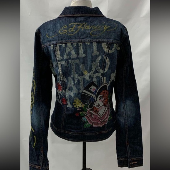 Ed Hardy | Jackets & Coats | Nwt Vintage Y2k Ed Hardy By Christian ...